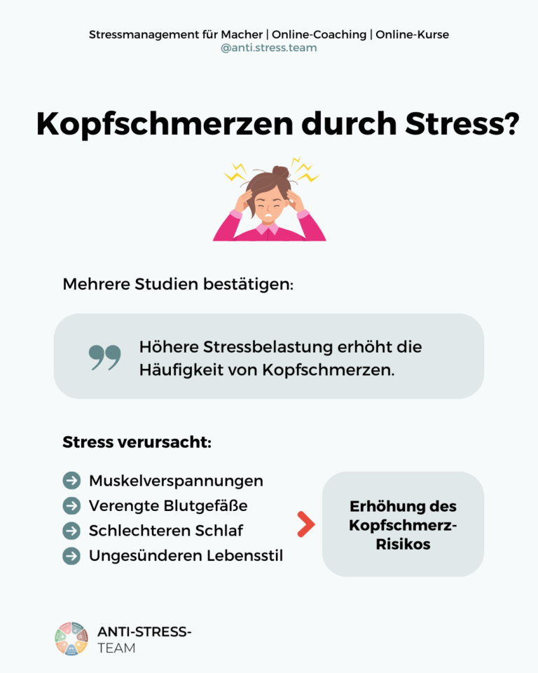 Kopfschmerzen durch Stress: 5 Ursachen und 1 Lösungsansatz