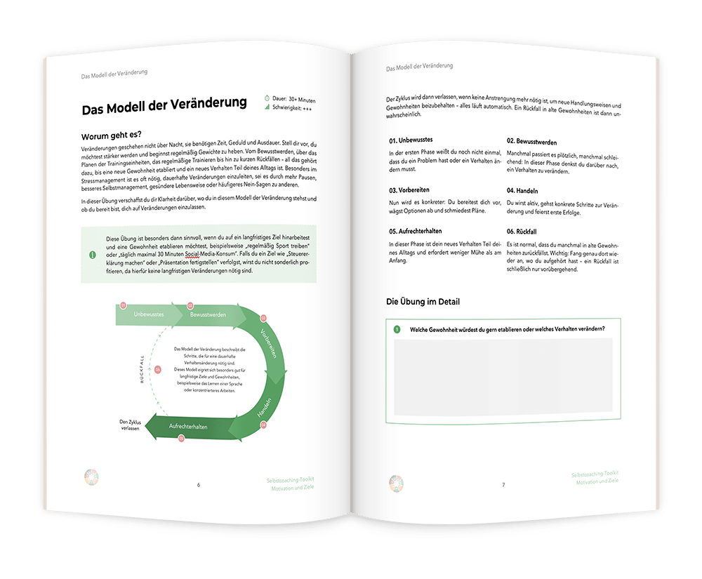 Selbstcoaching-Toolkit Ziele und Motivation - Anti-Stress-Team